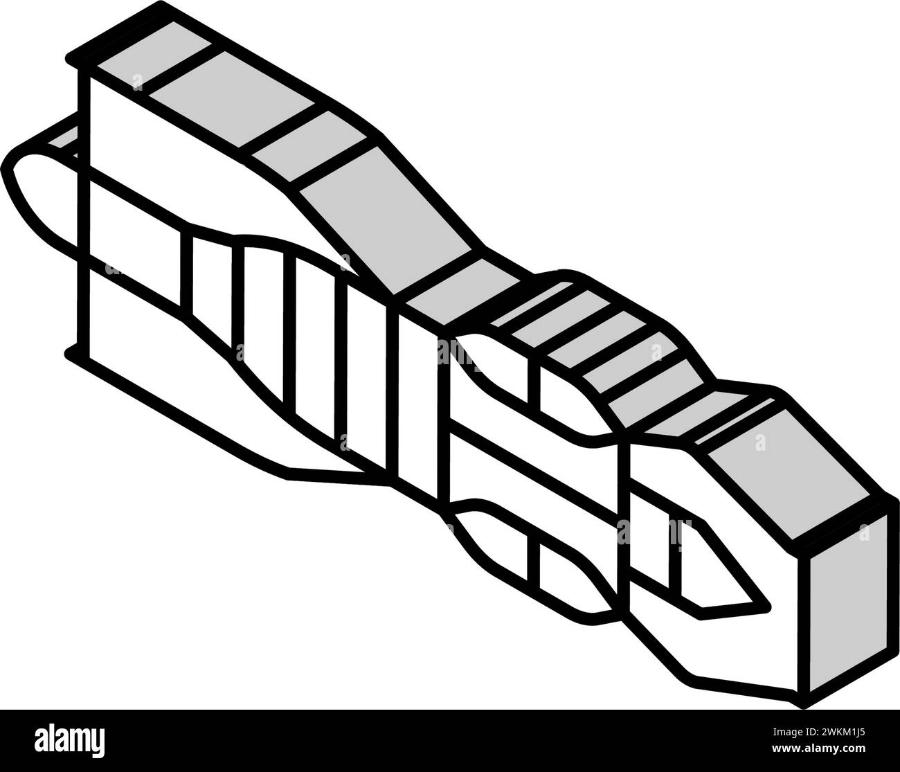jet engine aeronautical engineer isometric icon vector illustration ...