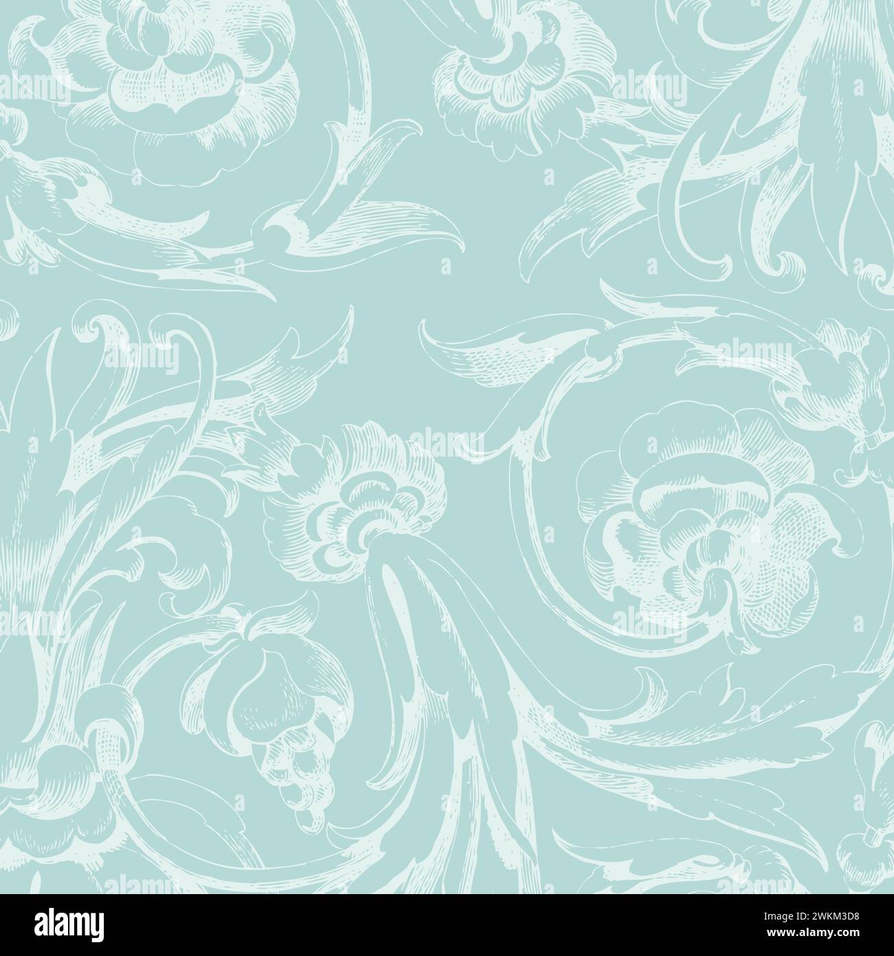 Historical floral pattern background design Stock Vector Image & Art ...