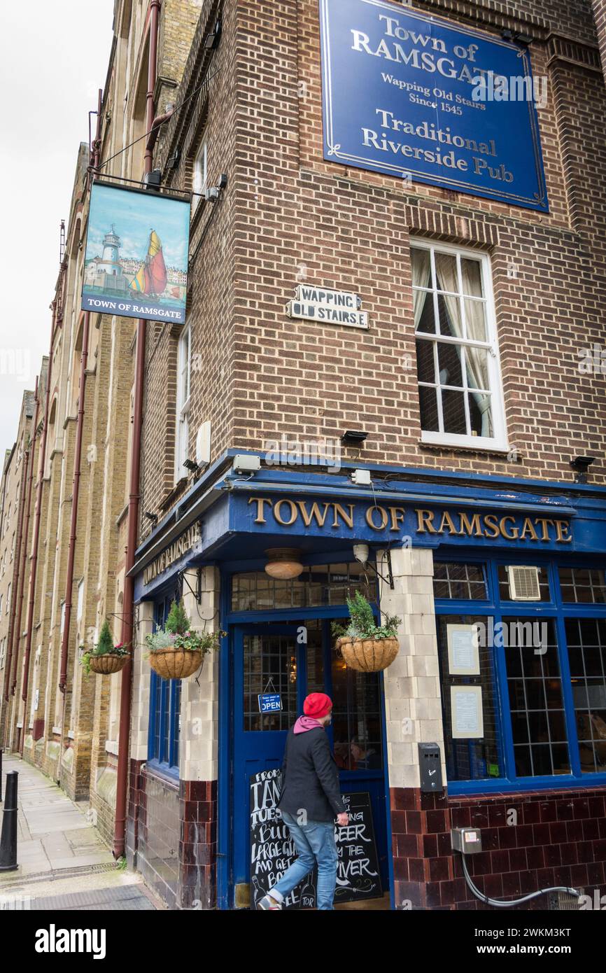 The Town of Ramsgate public house and Wapping Old Stairs on Wapping ...