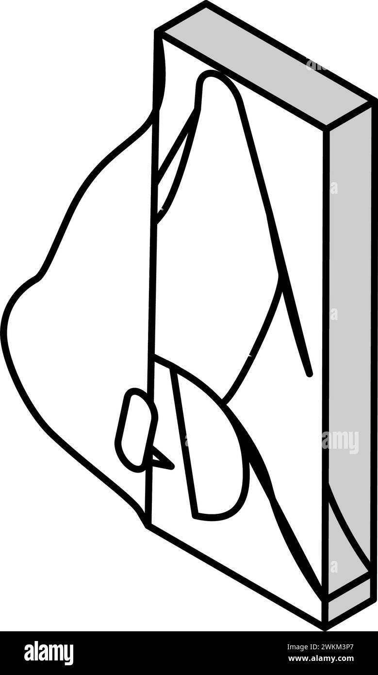 nose piercing fashion beauty isometric icon vector illustration Stock ...