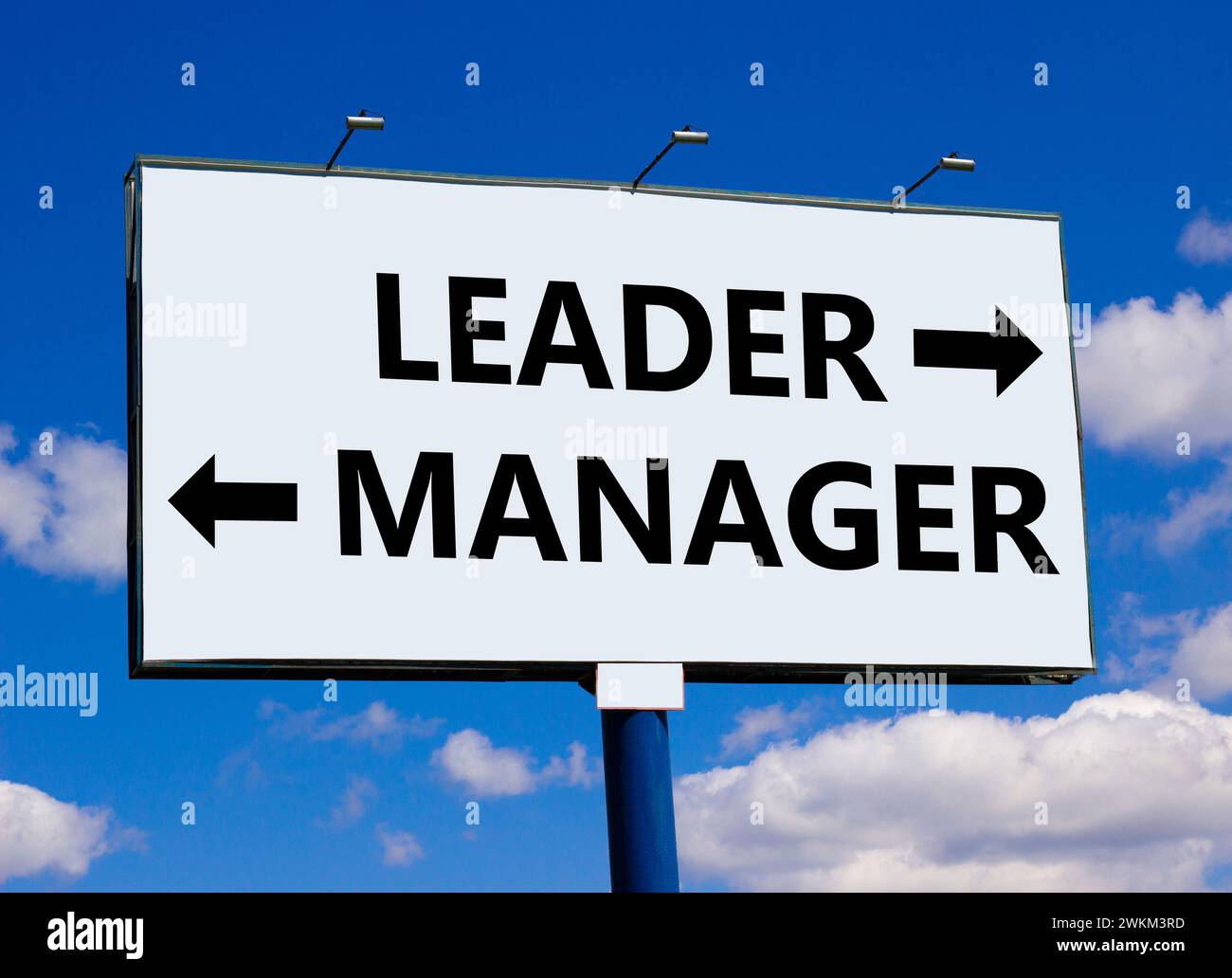 Leader or manager symbol. Concept word Leader or Manager on beautiful ...