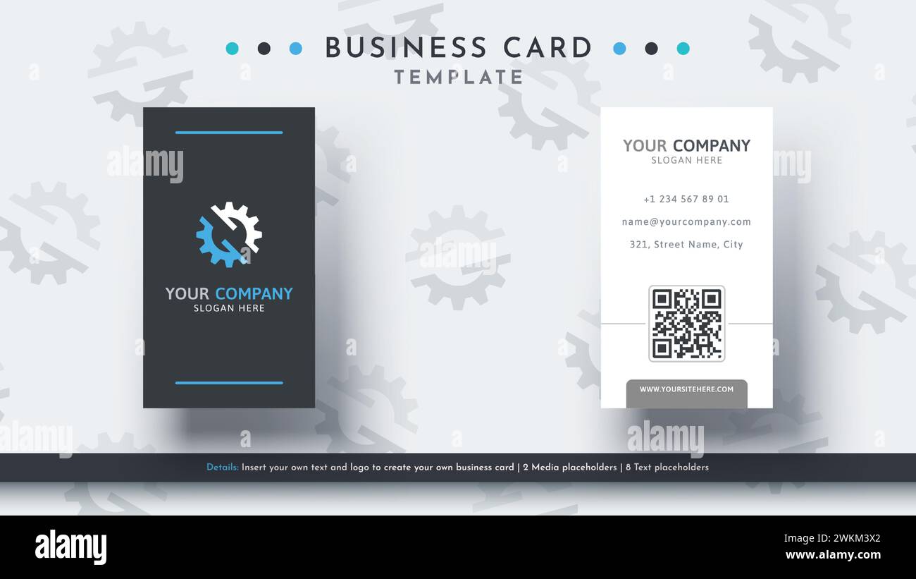 Company Business Card Template. Professional Design For Your Company ...