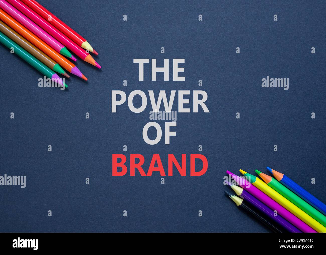 The power of brand symbol. Concept words The power of brand on ...