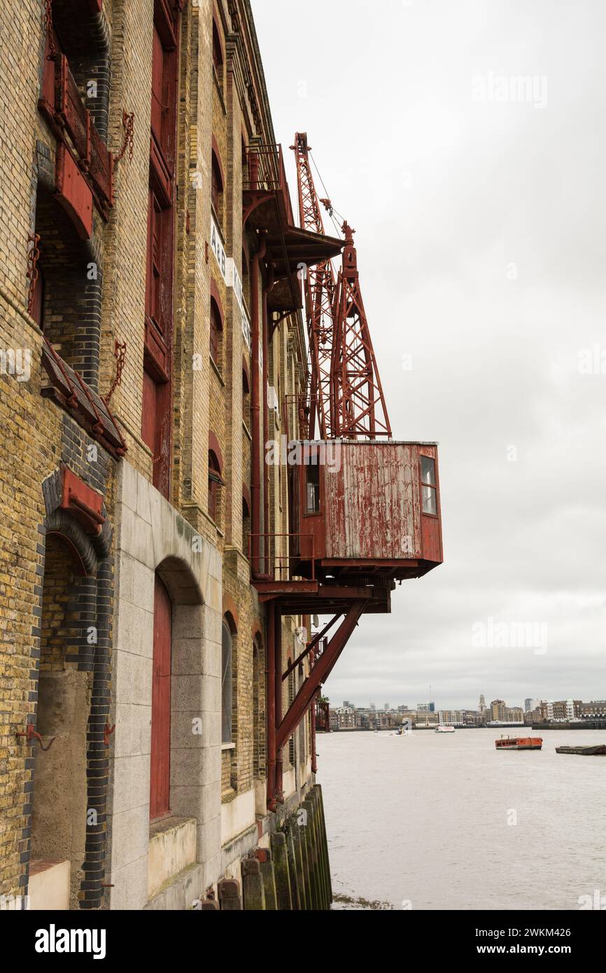 Phoenix Wharf, a converted warehouse on Wapping Wall, London, UK Stock ...