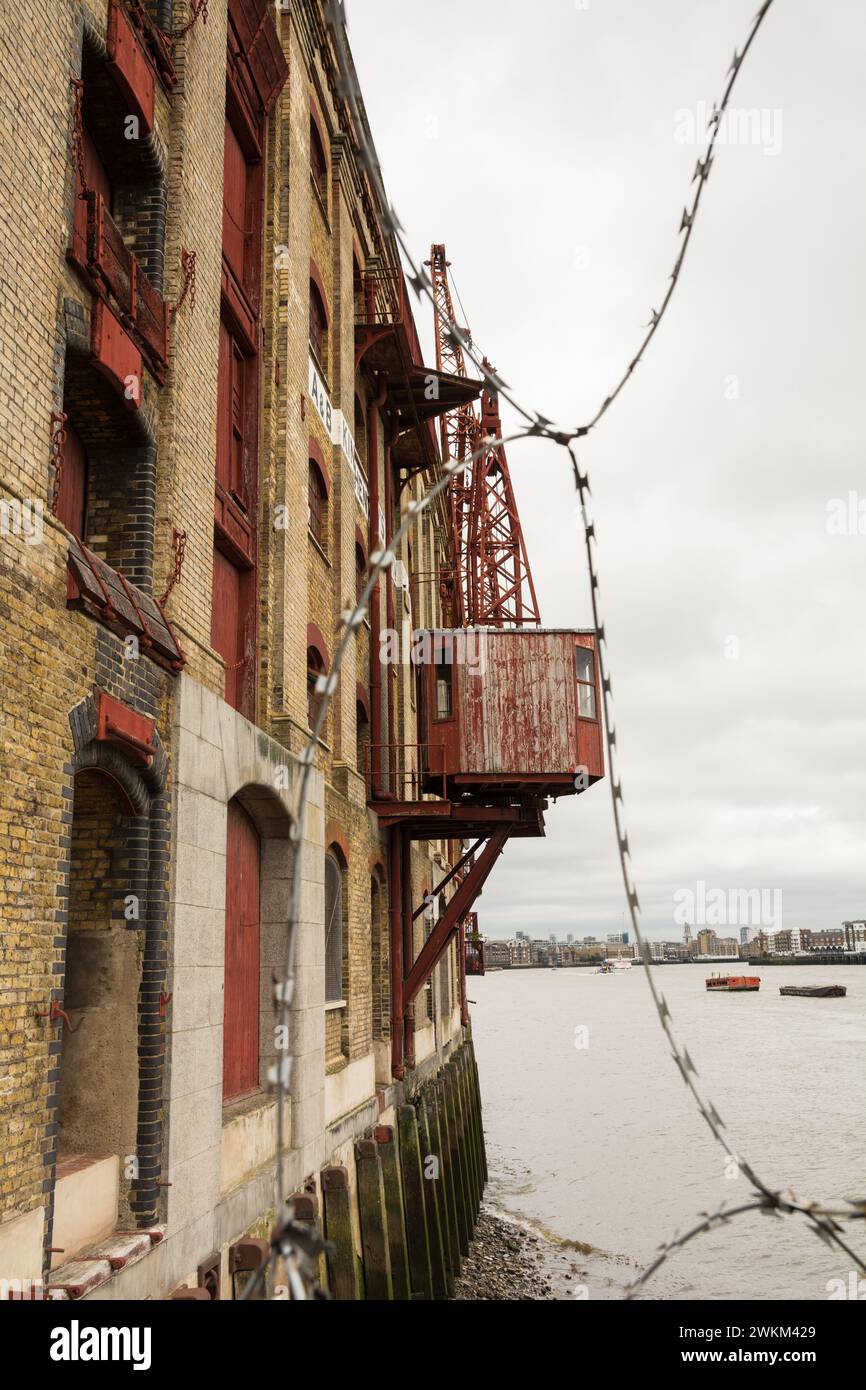 Phoenix Wharf, a converted warehouse on Wapping Wall, London, UK Stock ...