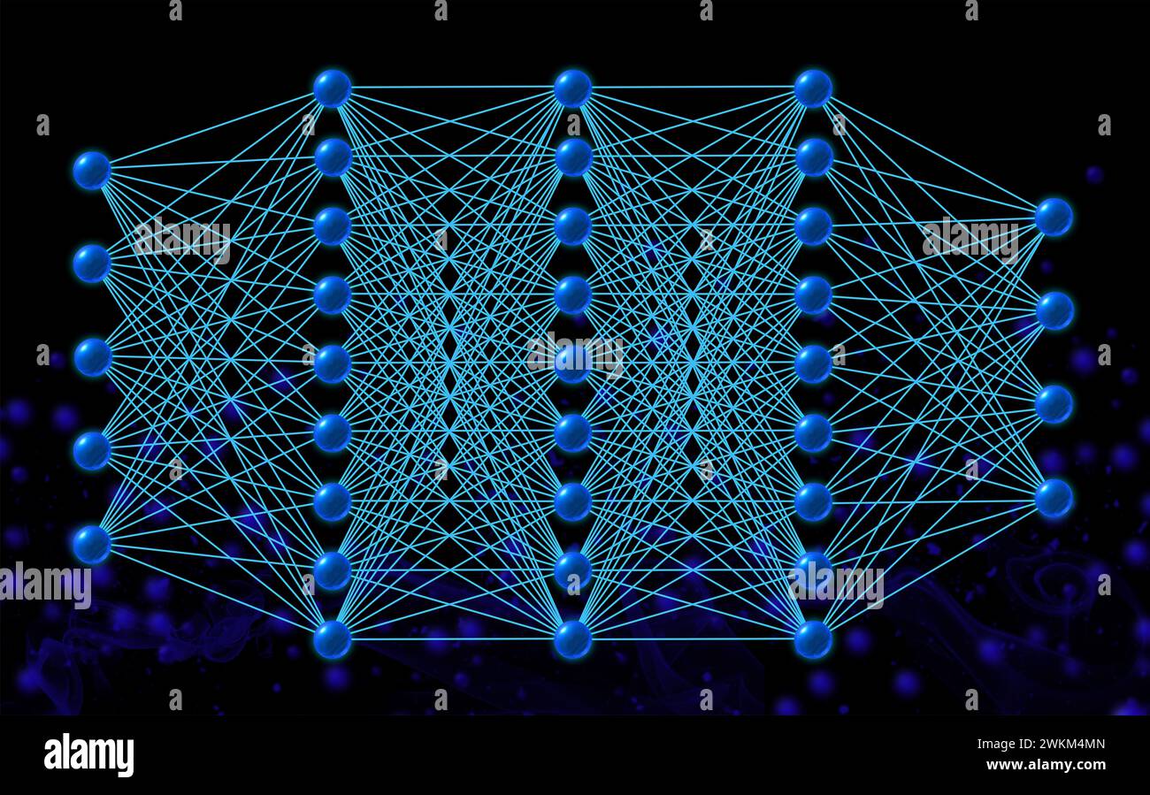Neural network thinking hi-res stock photography and images - Alamy