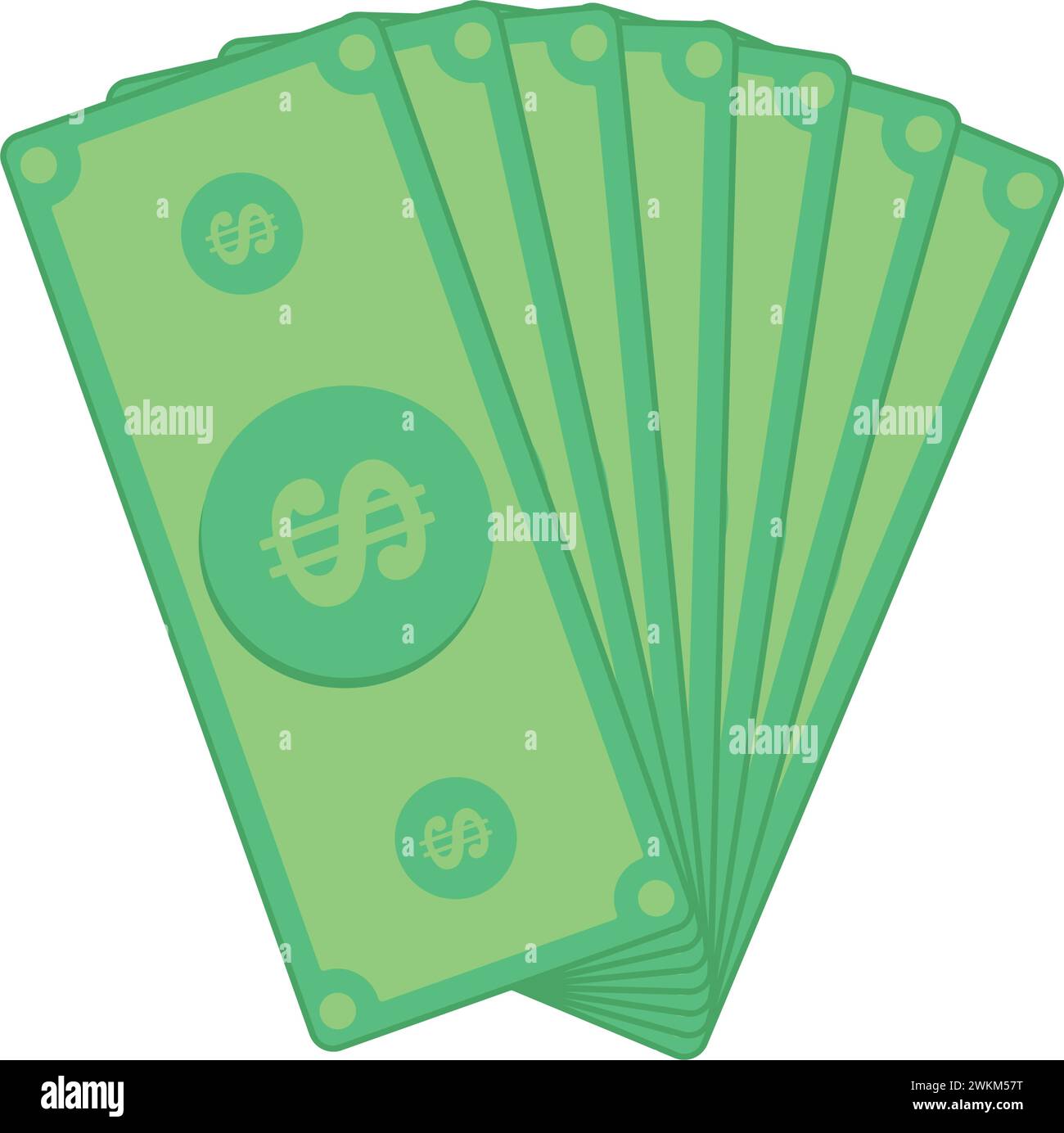 Cartoon money bills dollar Stock Vector Images - Alamy