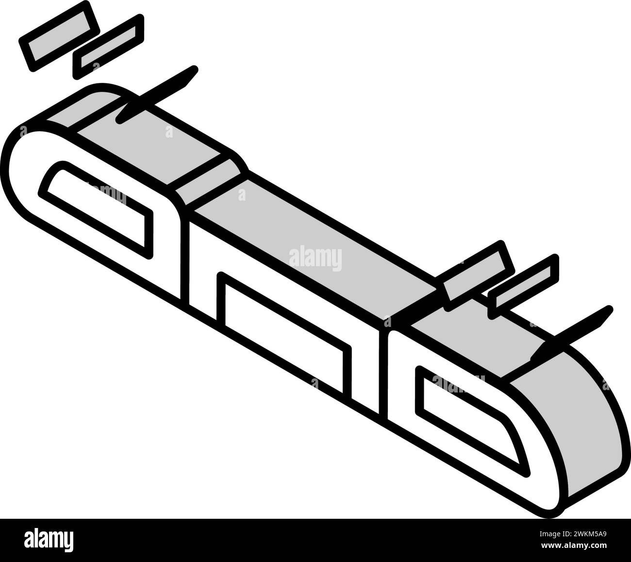 flashing lights alert isometric icon vector illustration Stock Vector ...