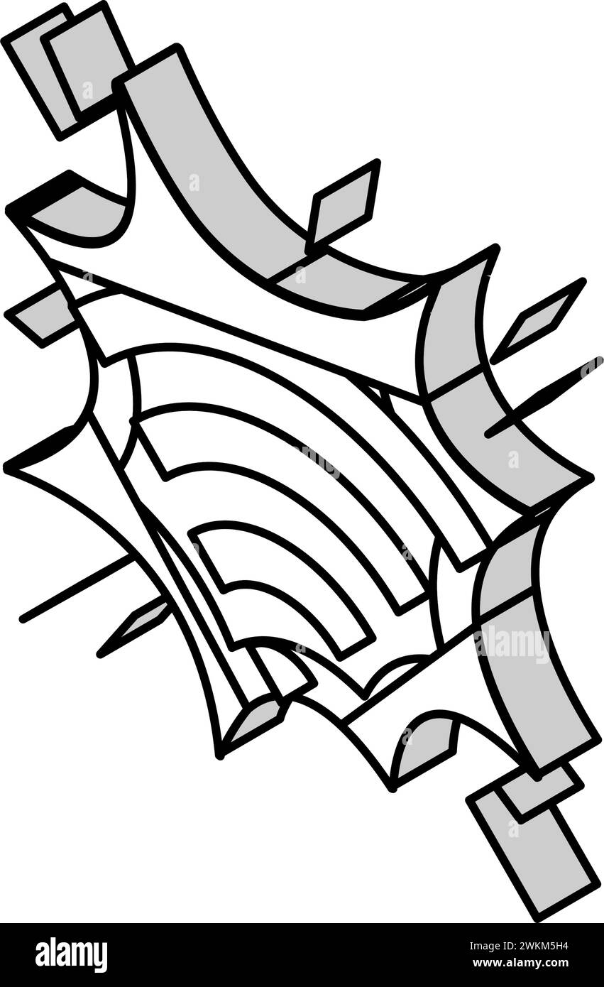 emergency signal alert isometric icon vector illustration Stock Vector ...