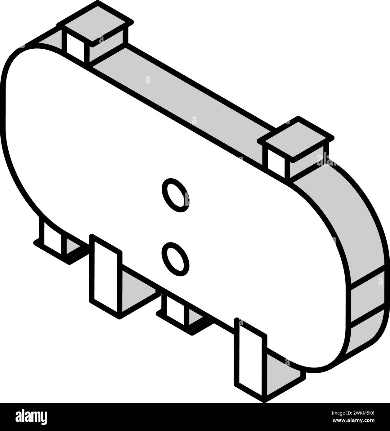 pressure vessel engineer isometric icon vector illustration Stock ...