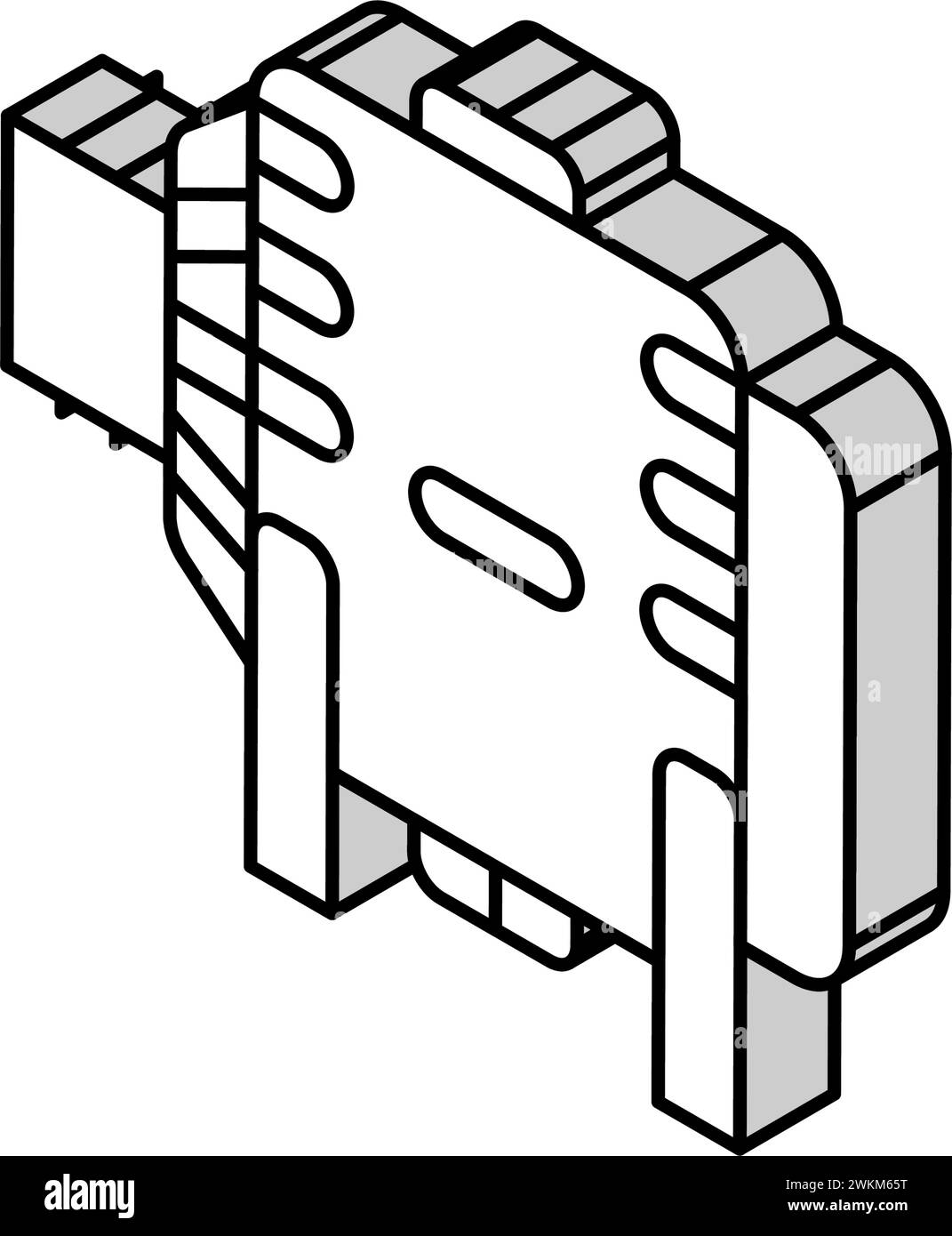 ac generator electrical engineer isometric icon vector illustration ...