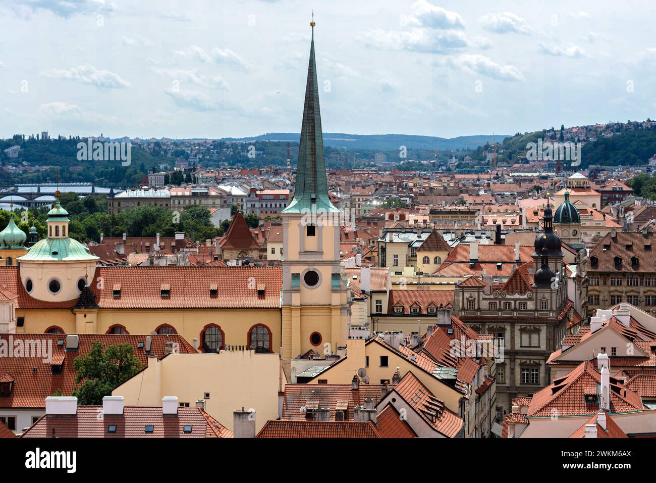 Prague castle red roofs hi-res stock photography and images - Alamy