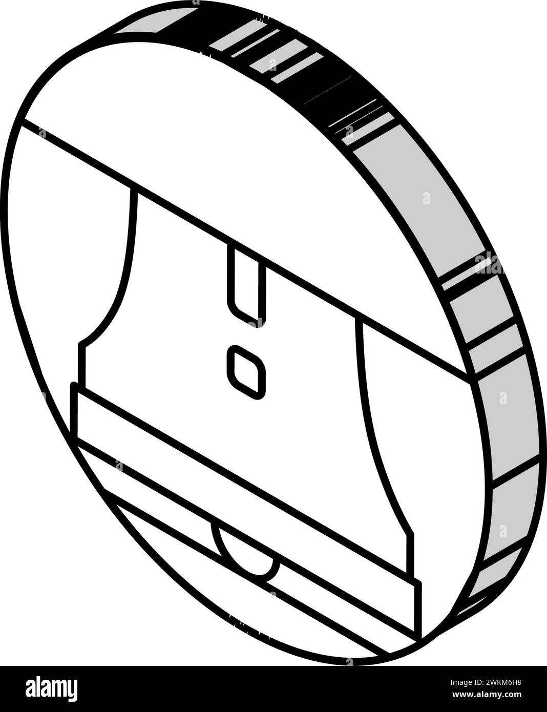 notification bell alert isometric icon vector illustration Stock Vector ...