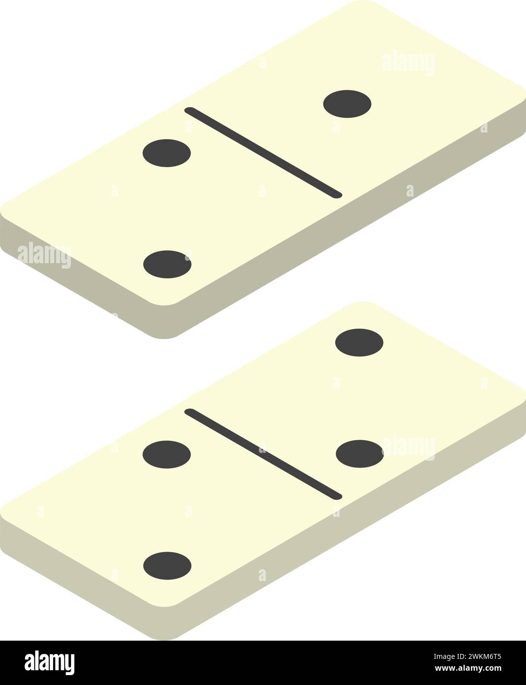 Isolated pair of domino objects icon Vector Stock Vector Image & Art ...