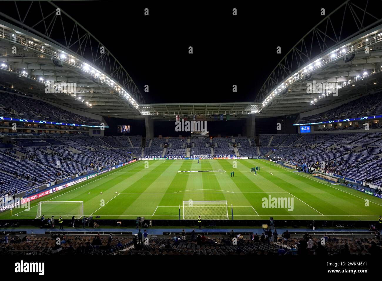 A view inside the ground before the UEFA Champions League match at ...