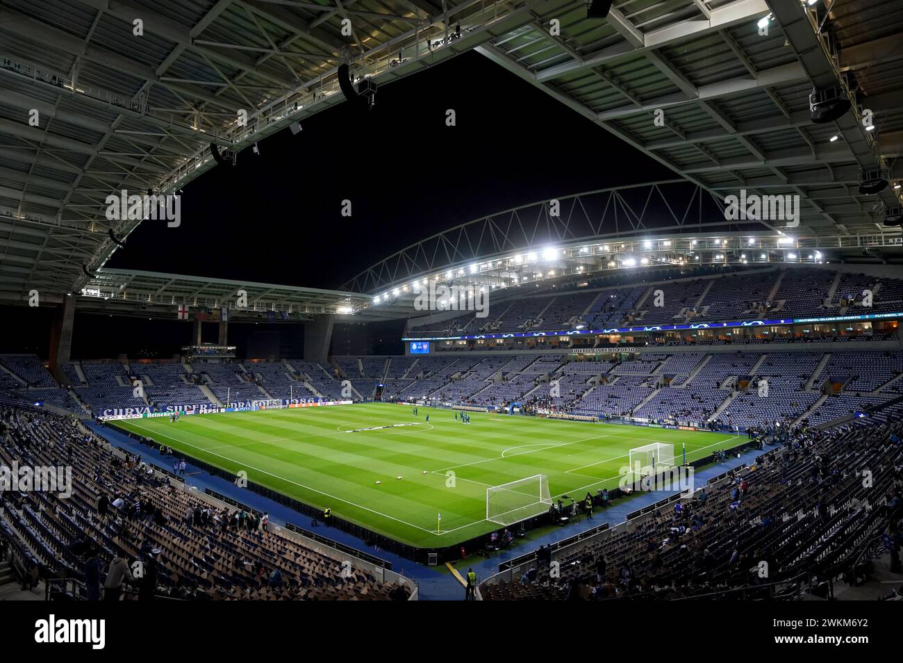 A view inside the ground before the UEFA Champions League match at ...