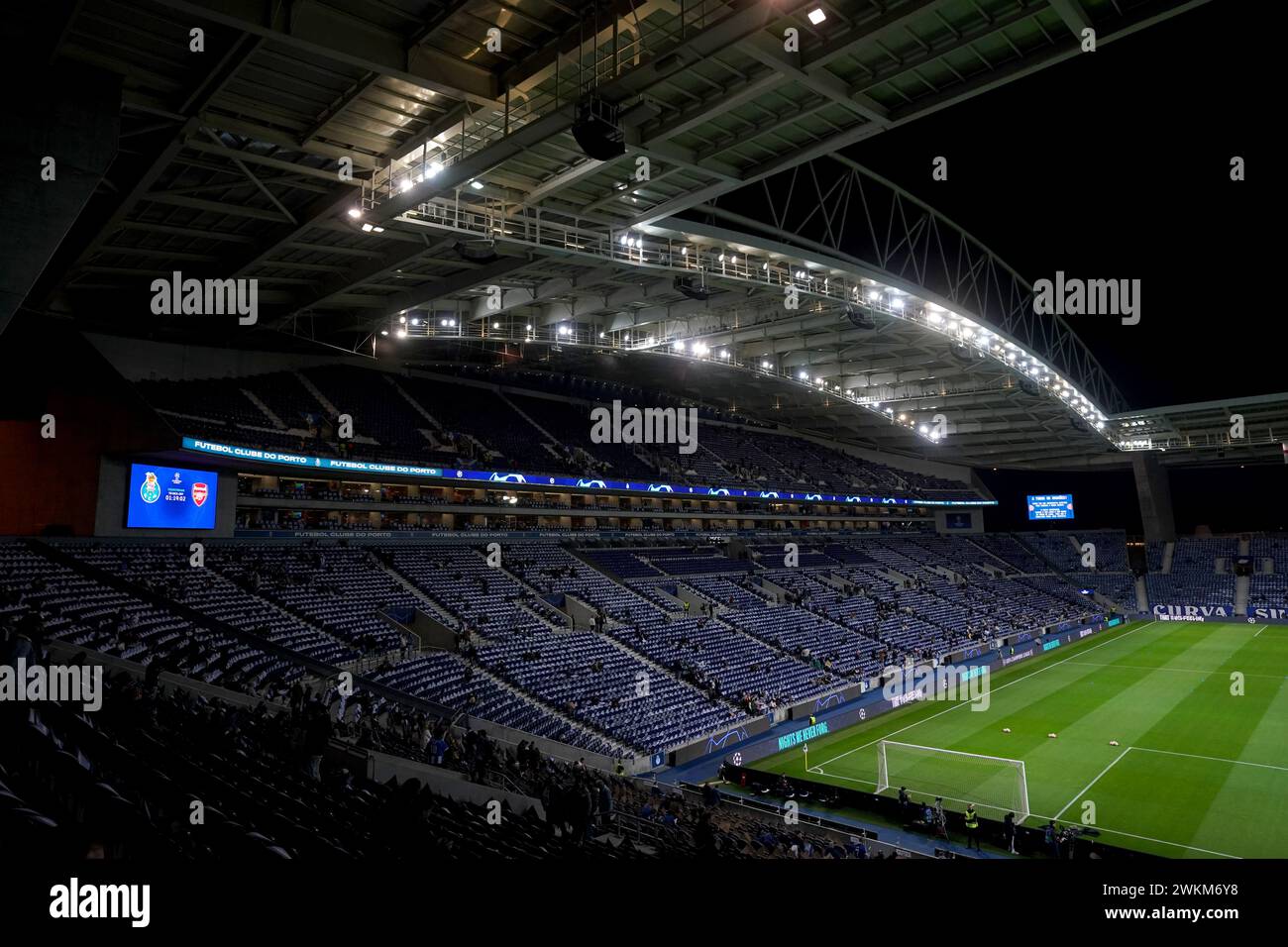 A view inside the ground before the UEFA Champions League match at ...