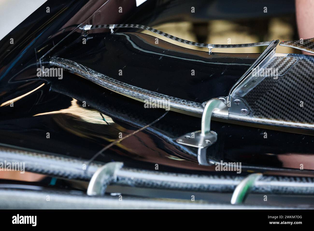 Mercedes AMG F1 Team W15, mechanical detail of front wing during the ...