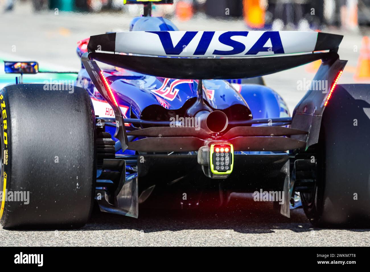 Visa Cash App RB F1 Team VCARB 01, mechanical detail of rear wing and ...