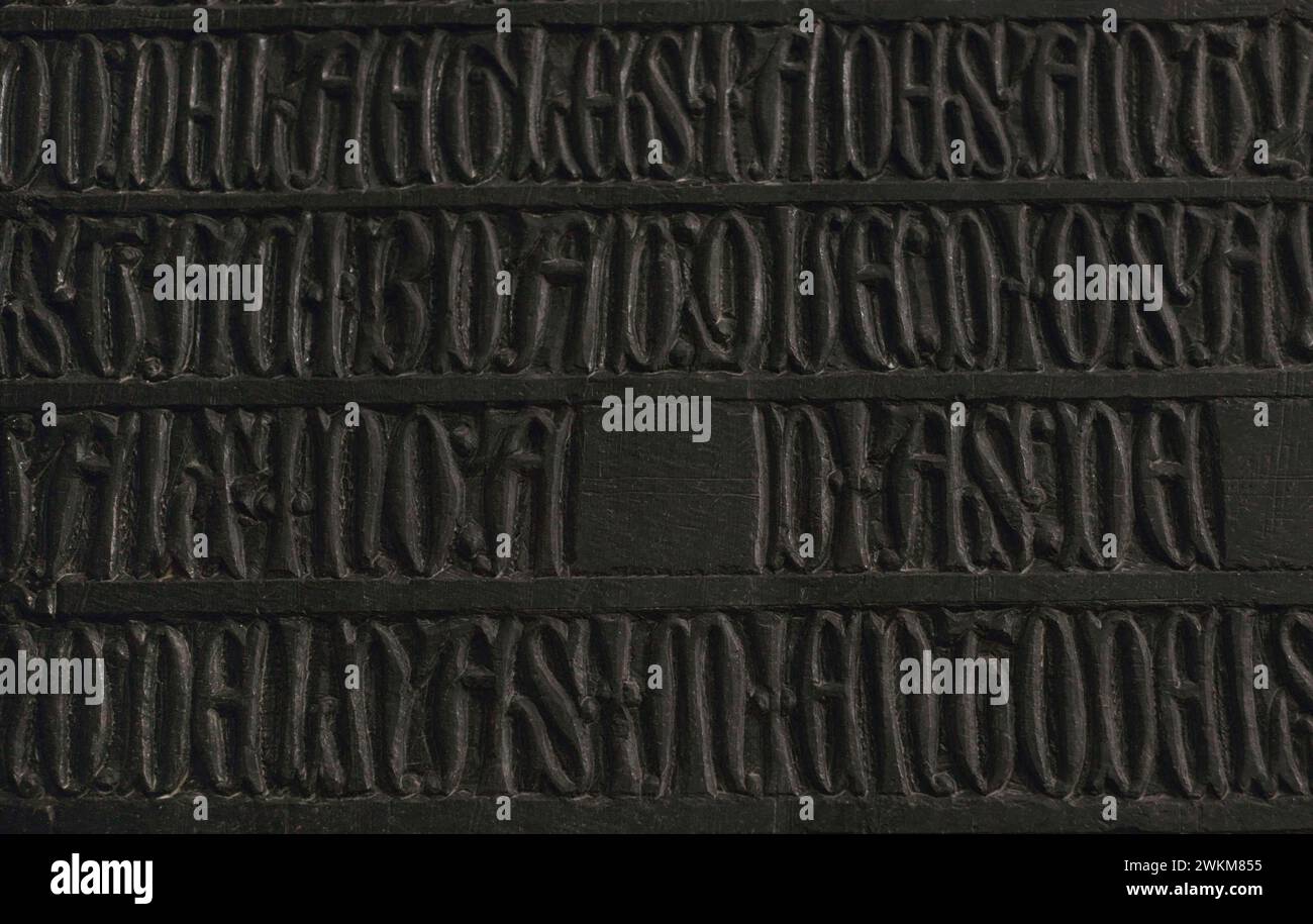 Roman gothic alphabet hi-res stock photography and images - Alamy