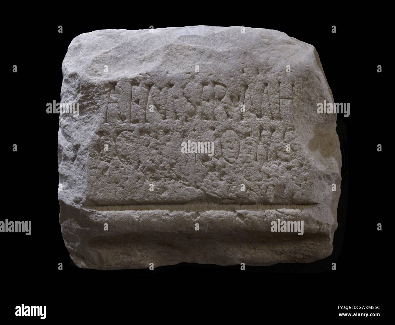 Tombstone. Limestone. 7th century. From Toledo, in the vicinity of ...