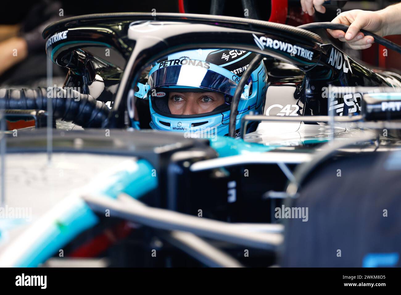 RUSSELL George (gbr), Mercedes AMG F1 Team W15, portrait during the ...
