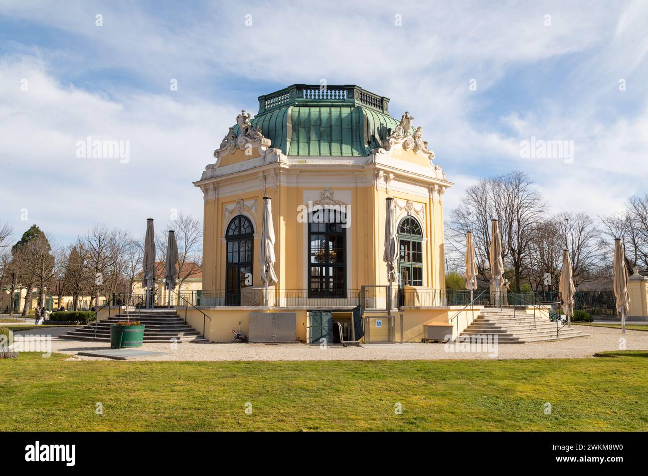 The imperial breakfast pavilion at at Schönbrunn Zoo, Maxingstraße ...