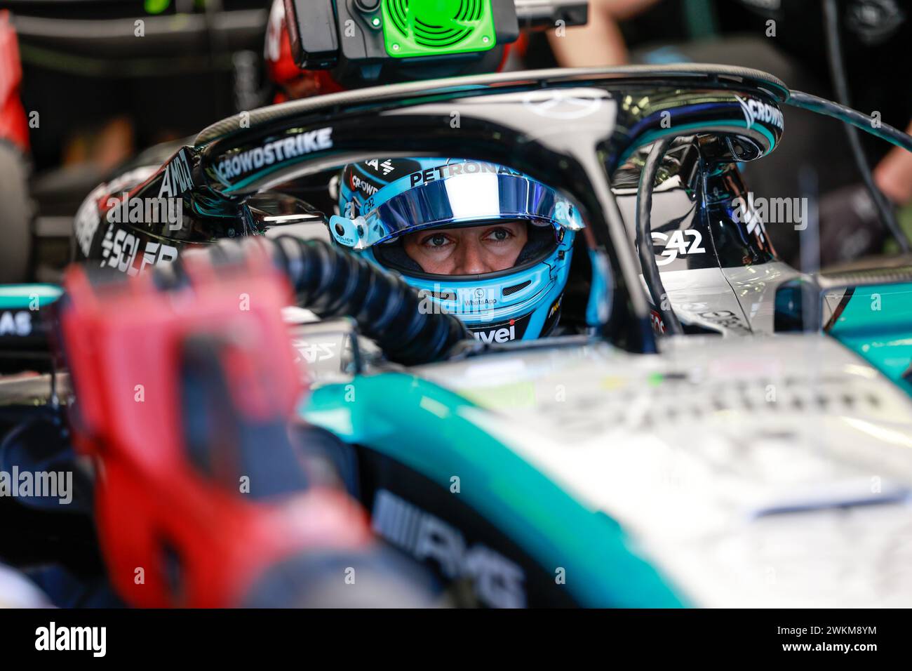 RUSSELL George (gbr), Mercedes AMG F1 Team W15, portrait during the ...