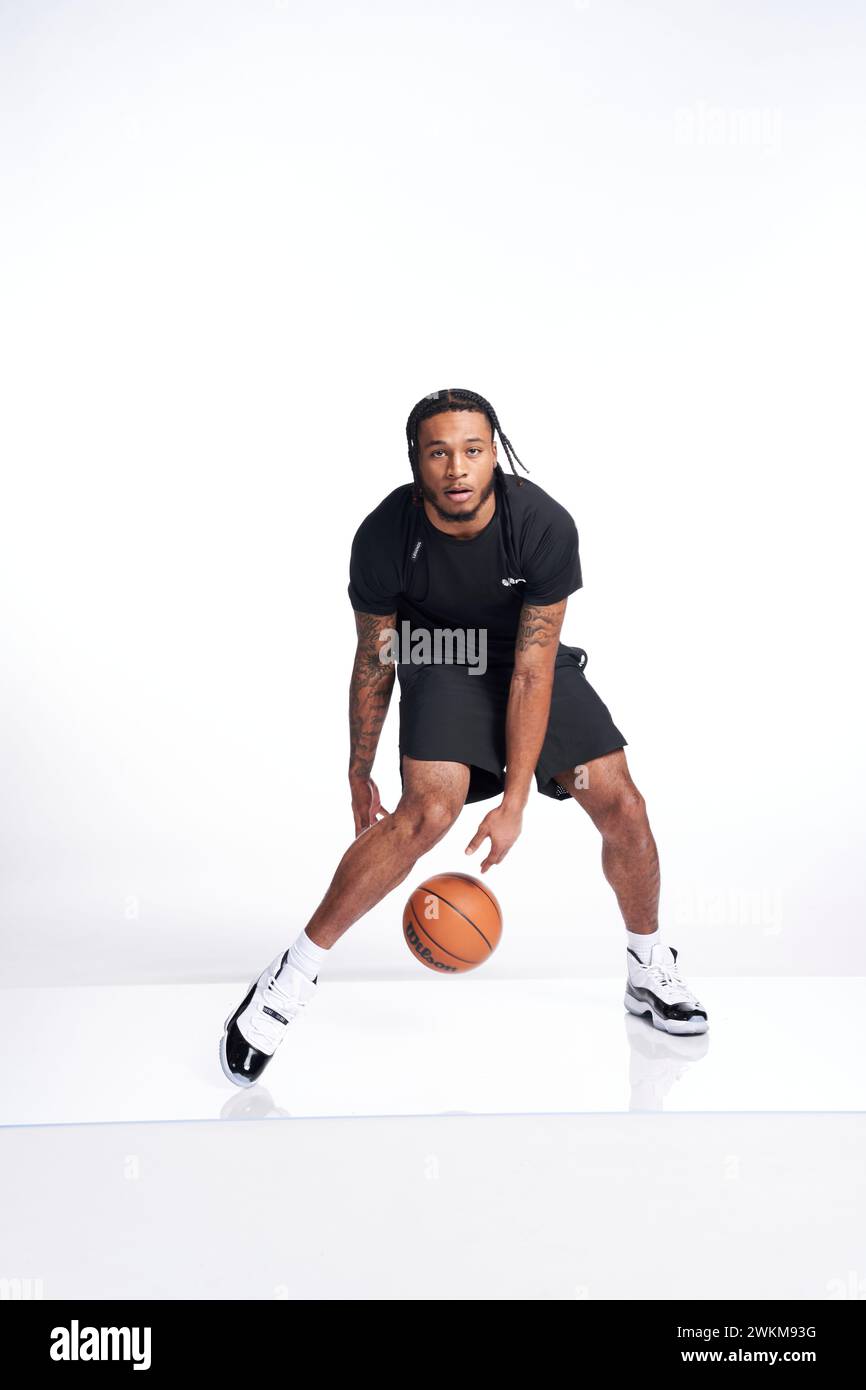 Houston Rockets forward Cam Whitmore poses for a portrait on July 14 ...