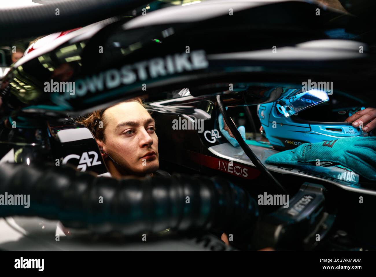 RUSSELL George (gbr), Mercedes AMG F1 Team W15, portrait during the ...