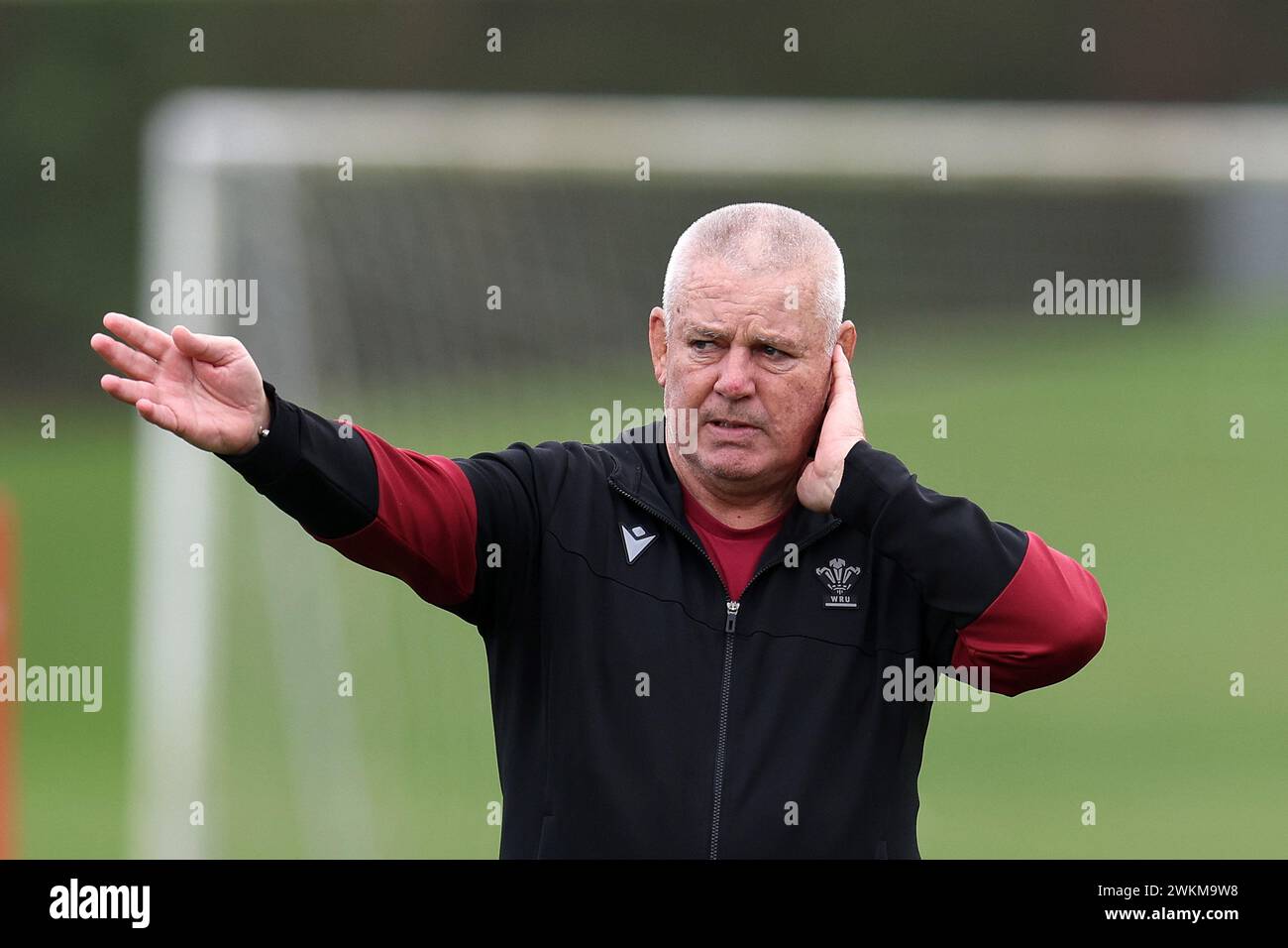 Cardiff, UK. 20th Feb, 2024. Warren Gatland, the head coach of Wales ...