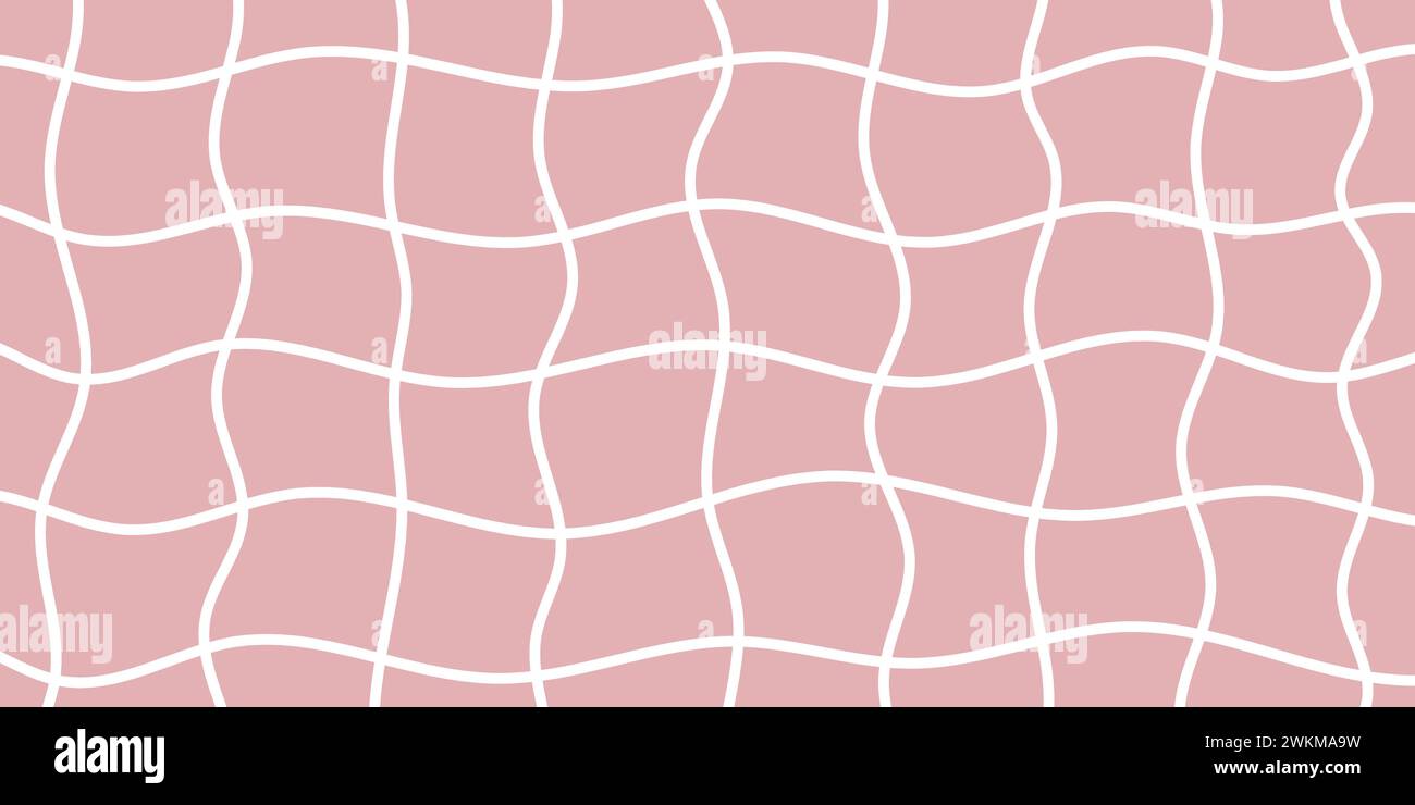 Groovy Checkerboard Pattern, Psychedelic Abstract Grid Background of ...