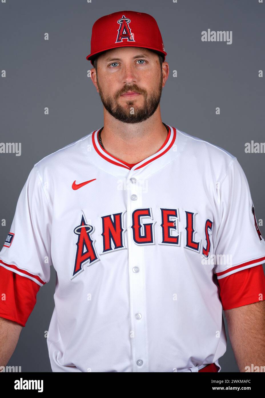 This is a 2024 photo of Drew Pomeranz of the Los Angeles Angels ...