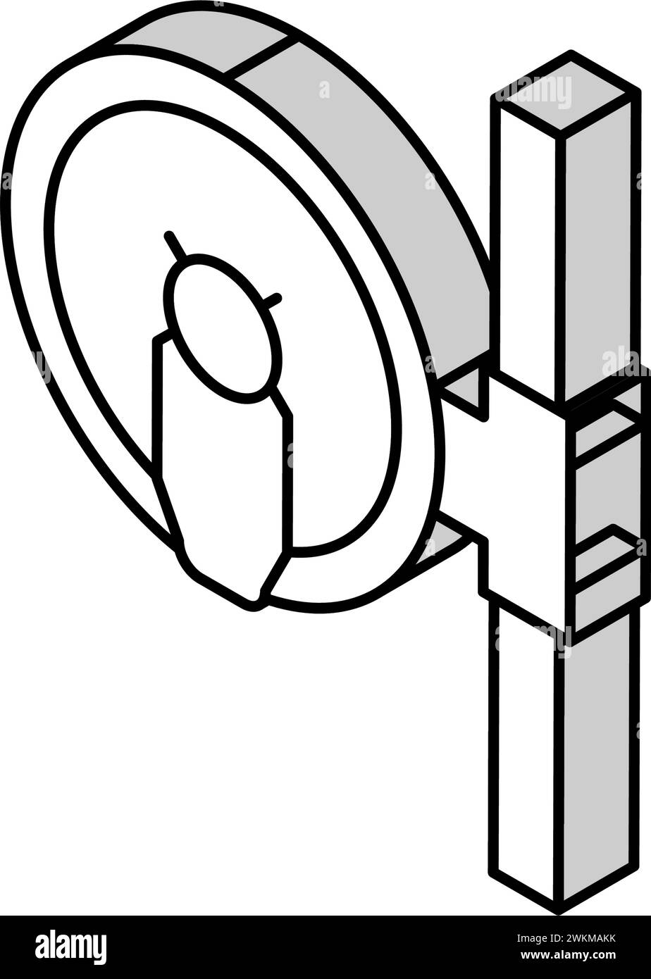 regulator gas service isometric icon vector illustration Stock Vector ...