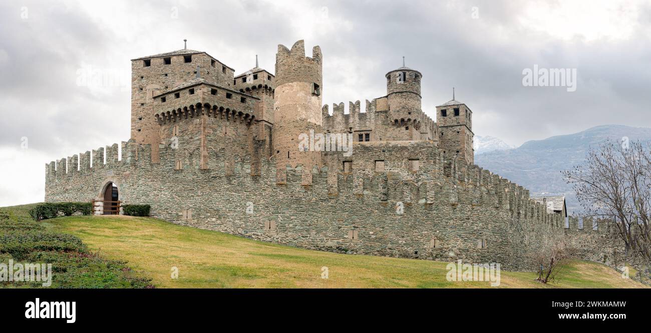 Fénis Castle (Italian: Castello di Fénis, French: Château de Fénis) is ...