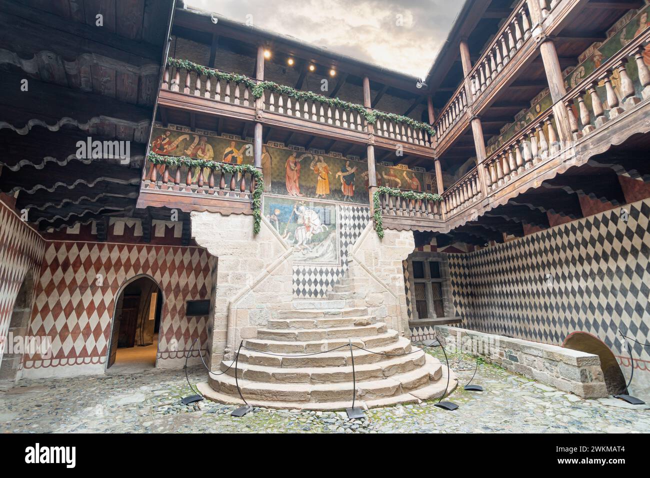 Fenis castle architecture hi-res stock photography and images - Alamy