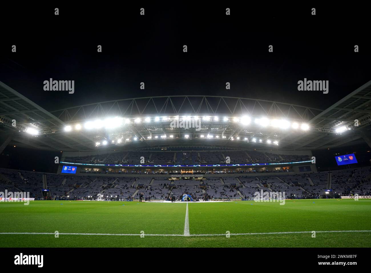 A view inside the ground before the UEFA Champions League match at ...