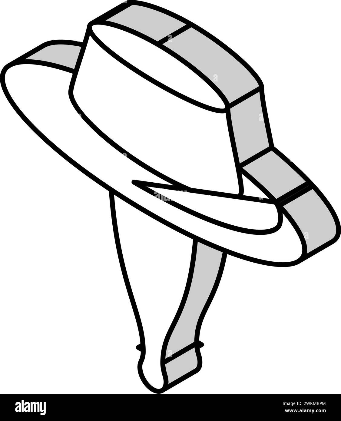 cricket hat cap isometric icon vector illustration Stock Vector Image ...