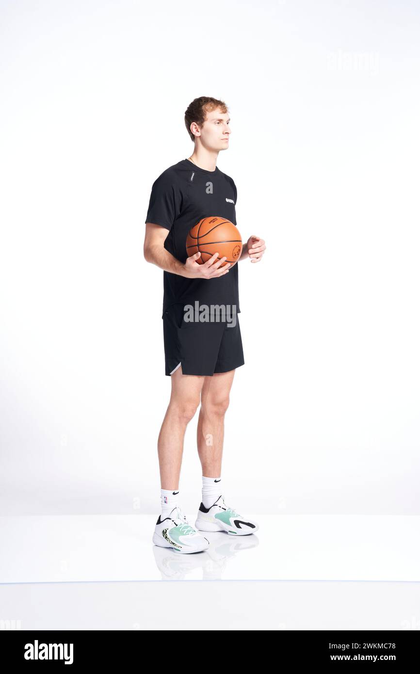 Denver Nuggets forward Hunter Tyson poses for a portrait on July 13 ...