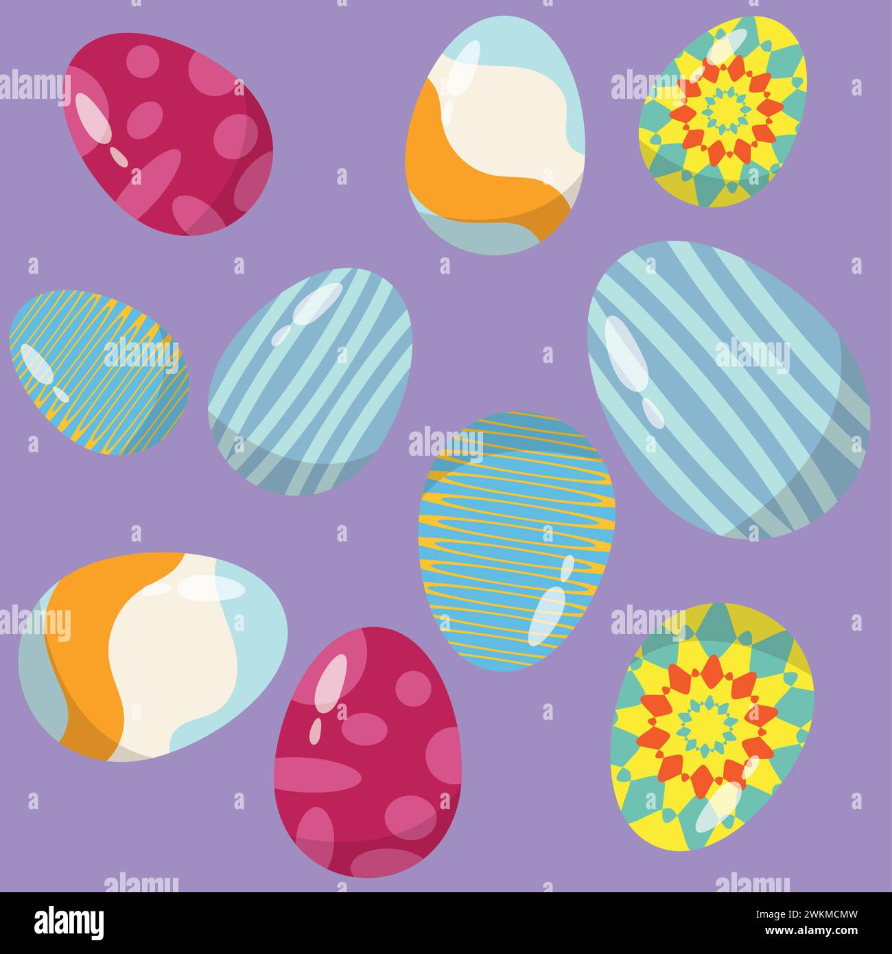 Easter eggs seamless pattern background Vector Stock Vector Image & Art - Alamy