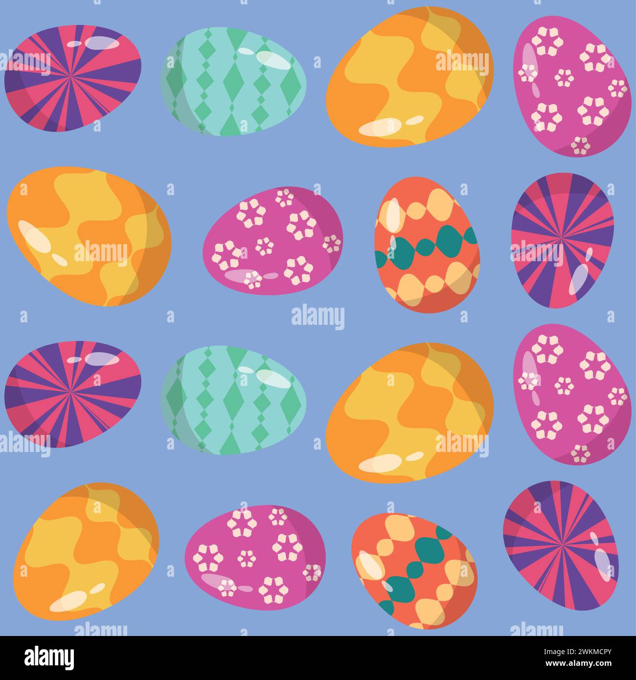 Easter eggs seamless pattern background Vector Stock Vector Image & Art ...