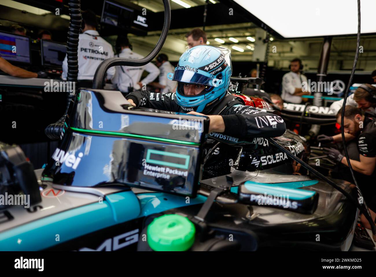 RUSSELL George (gbr), Mercedes AMG F1 Team W15, portrait during the ...