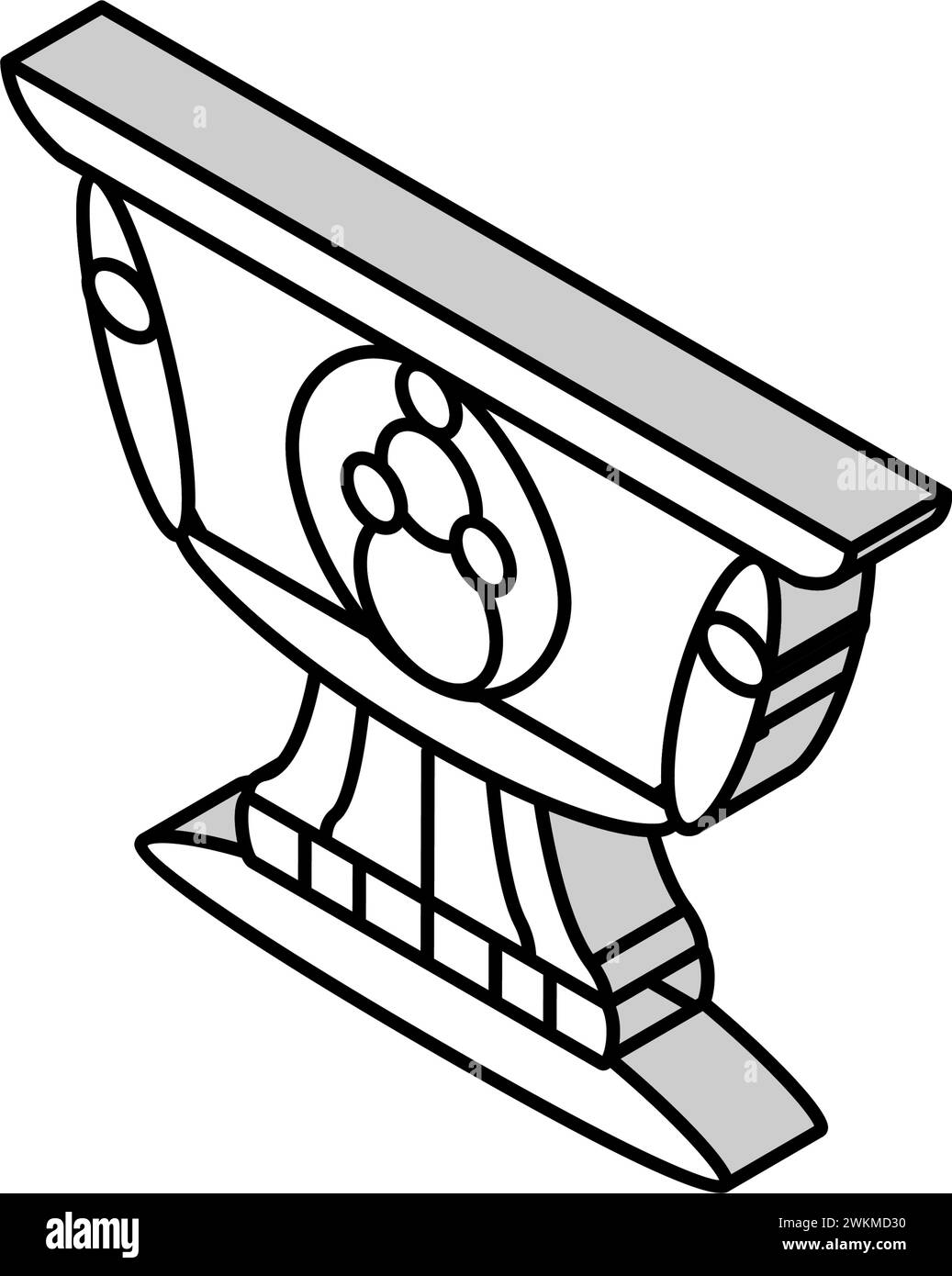 offering bowl buddhism isometric icon vector illustration Stock Vector ...