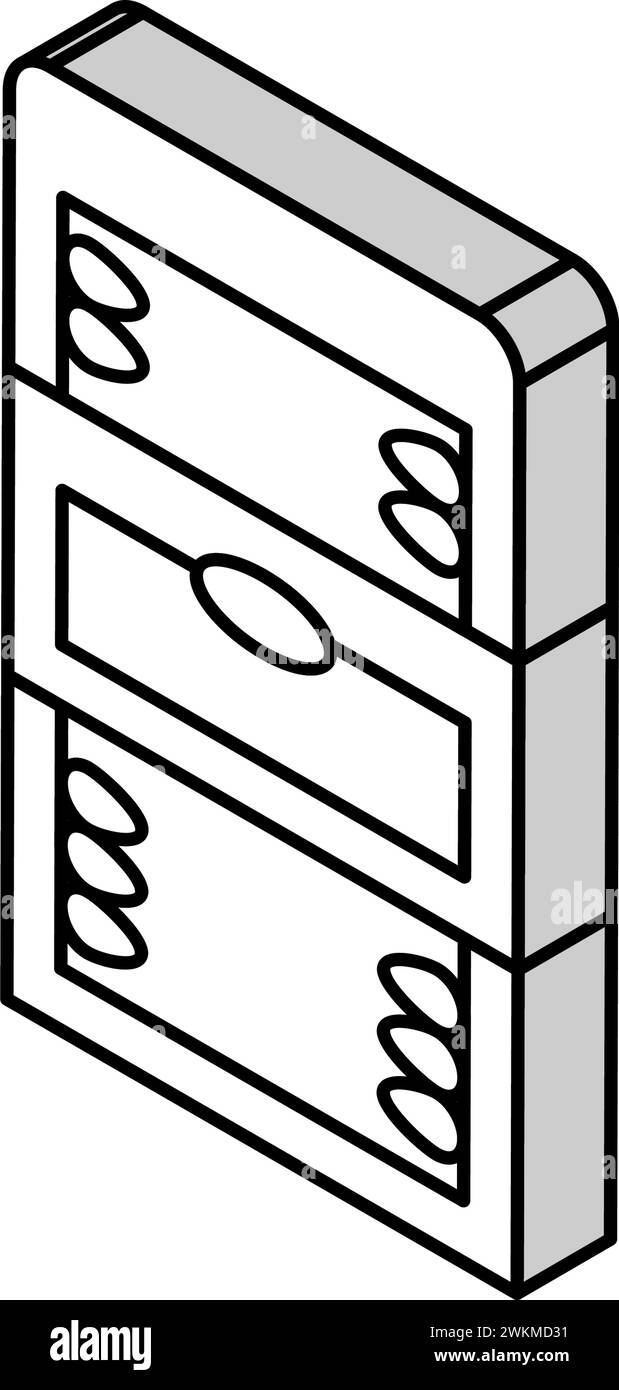 cotton swabs hygiene isometric icon vector illustration Stock Vector ...