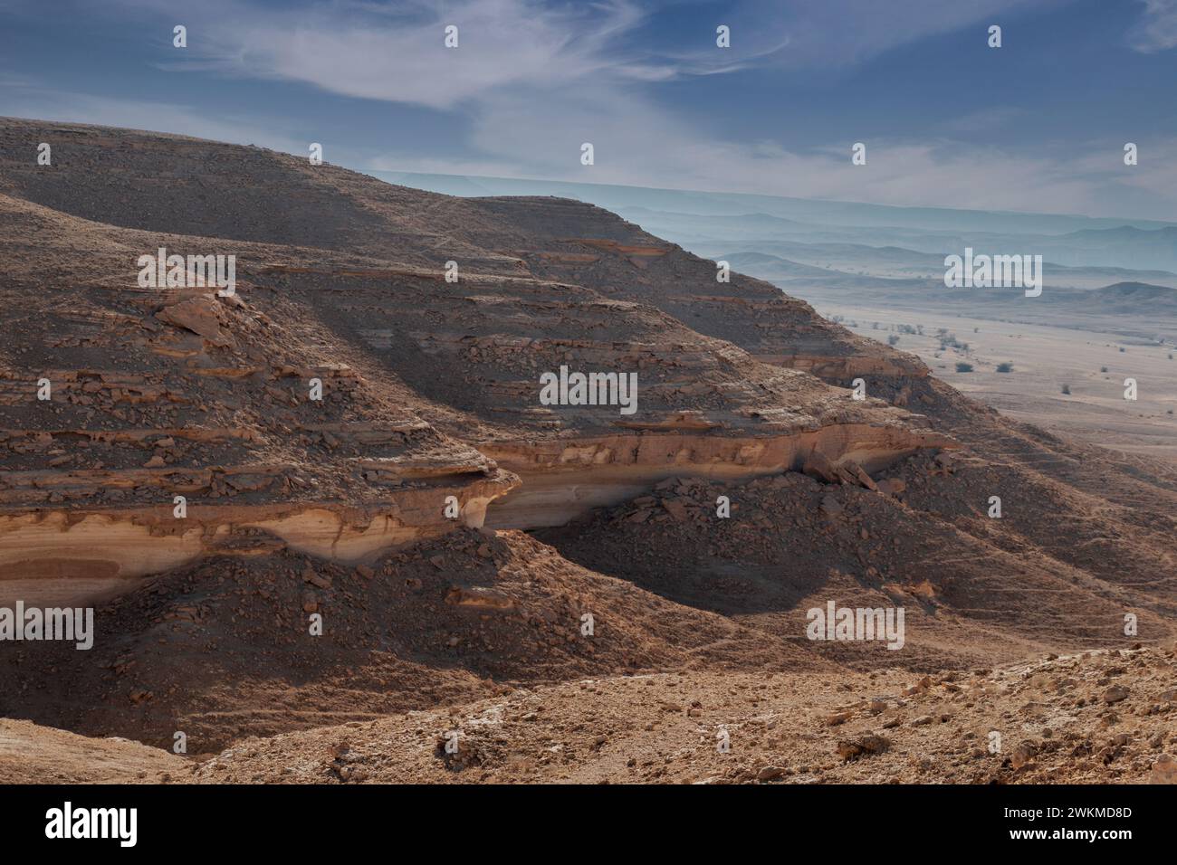 Mountains landscape in edge of the world desert,riyadh Stock Photo - Alamy