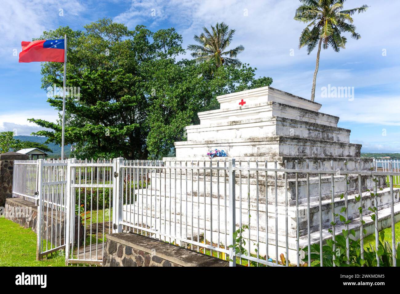 Tupua Tamasese Tomb, Vaiusu Bay, Apia, Upolu Island, Samoa Stock Photo ...