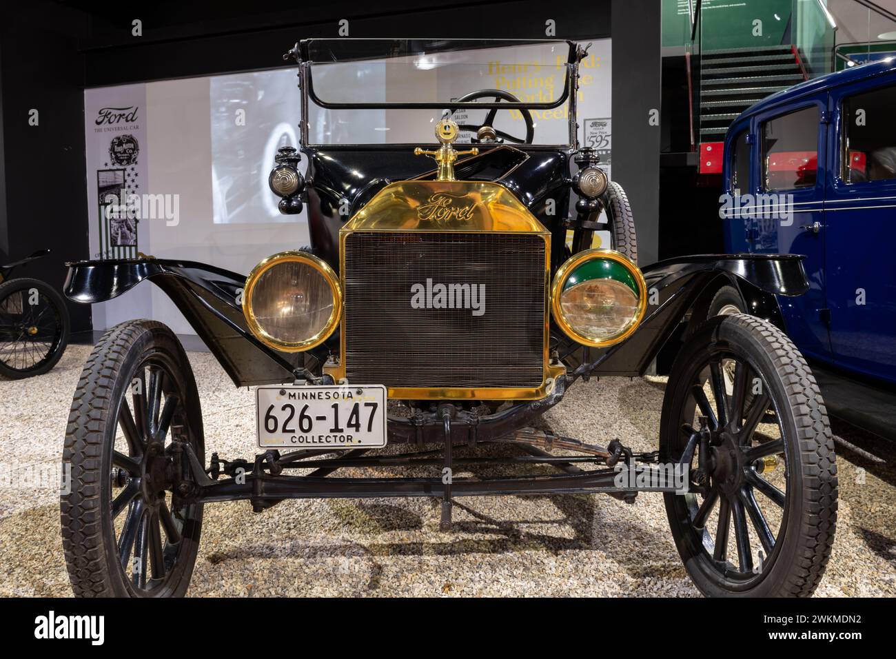 Sparkford.Somerset.United Kingdom.January 7th 2024.A 1921 Ford Model T ...
