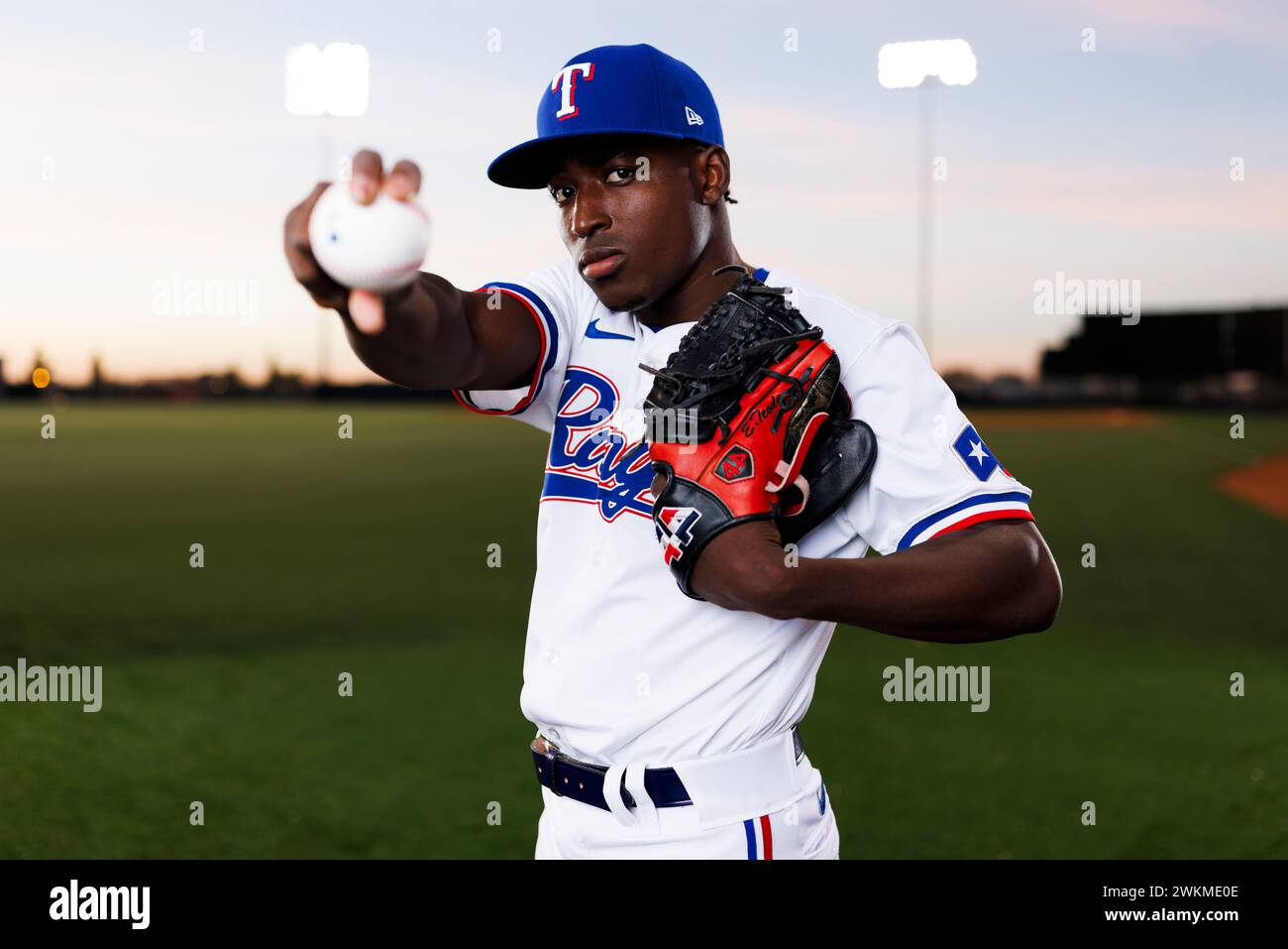 SURPRISE, AZ - FEBRUARY 20: Pitcher Emiliano Teodo (93) poses for a ...