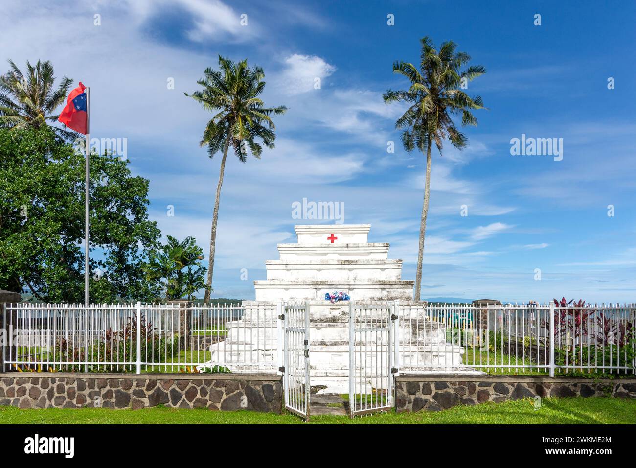 Tupua Tamasese Tomb, Vaiusu Bay, Apia, Upolu Island, Samoa Stock Photo ...