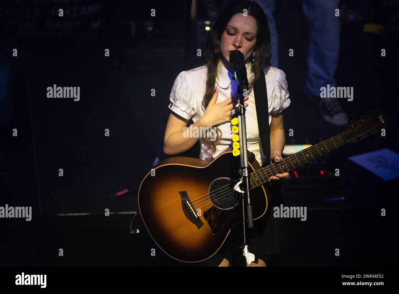 English singer-songwriter, Holly Humberstone, performing live at the ...